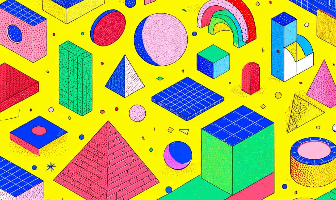 The Strange Art of Doodling Geometric Shapes During Class – Newretro.Net